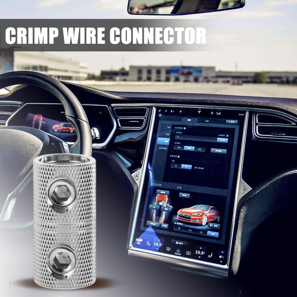 Crimp Splice Connector - Car Terminal Connectors - 2 PCS Battery Cable ...