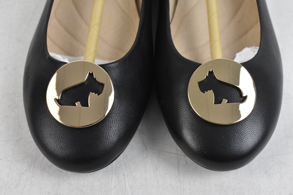 Radley Selby Women's Flat Ballet Shoes UK 6 EU 39 Black Leather In ...