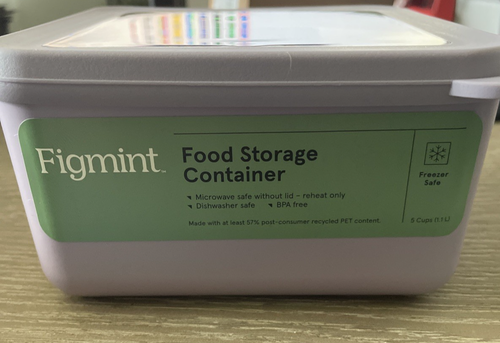 Figmint Food Storage Container Lilac Color Holds 5 Cups Dishwasher ...