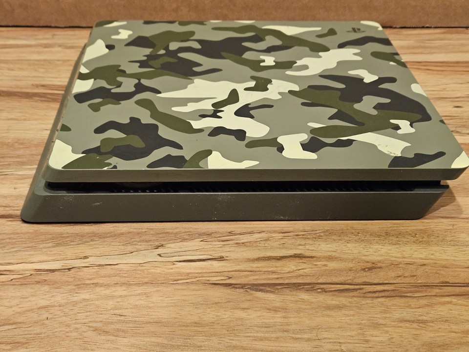 Sony PlayStation 4 Slim 1TB Console Green Camouflage 2115B + POWER CORD ...