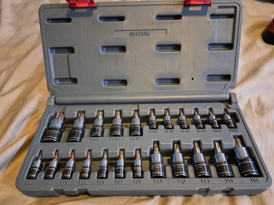 Matco SBS23SE Silver Eagle Security Torx 1/2" 3/8” 1/4" Drive Socket ...