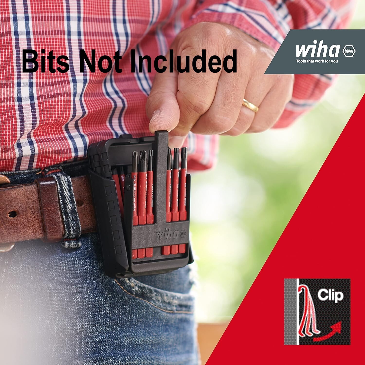 Wiha Replacement Empty 2831 SlimBit 2-Tray Storage Slim Bit Holder w ...