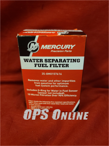 New/ OEM Mercury Water Separating Fuel Filter & Sensor 8M0157616 ...