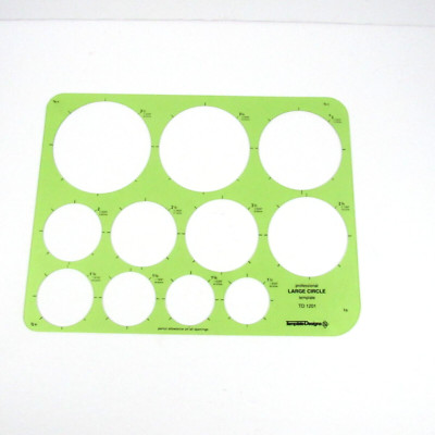 Template Designs Drafting Template Large Circles TD 1201 | eBay