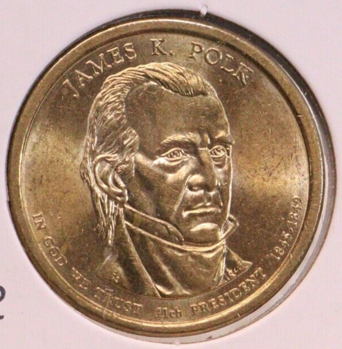 1$ JAMES K POLK 11TH President (1845-1849) 2009 (D) US One Dollar Coin ...