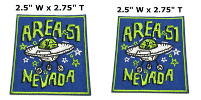 Area 51 Alien UFO Patch Embroidered DIY Iron-on Applique Travel ...