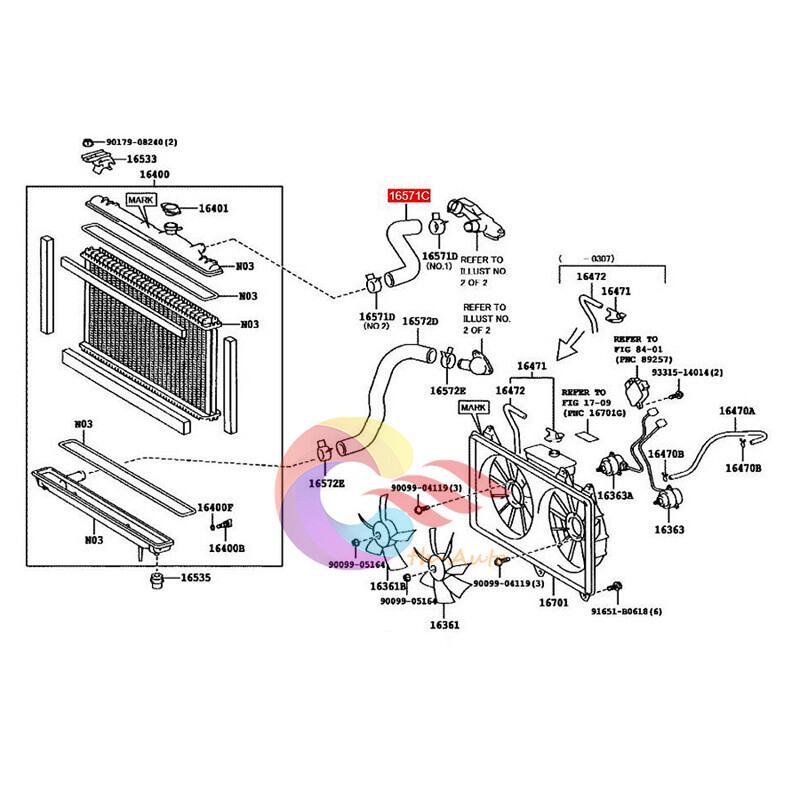 OEM Upper Radiator Coolant Hose For Lexus LS430 SC460 GS430 4.3L V8 3UZ ...