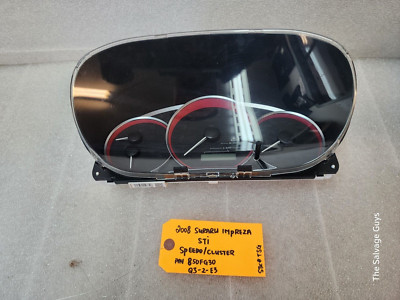 08-13 Subaru Impreza WRX GR8 STi INSTRUMENT GAUGE CLUSTER SPEEDOMETER ...