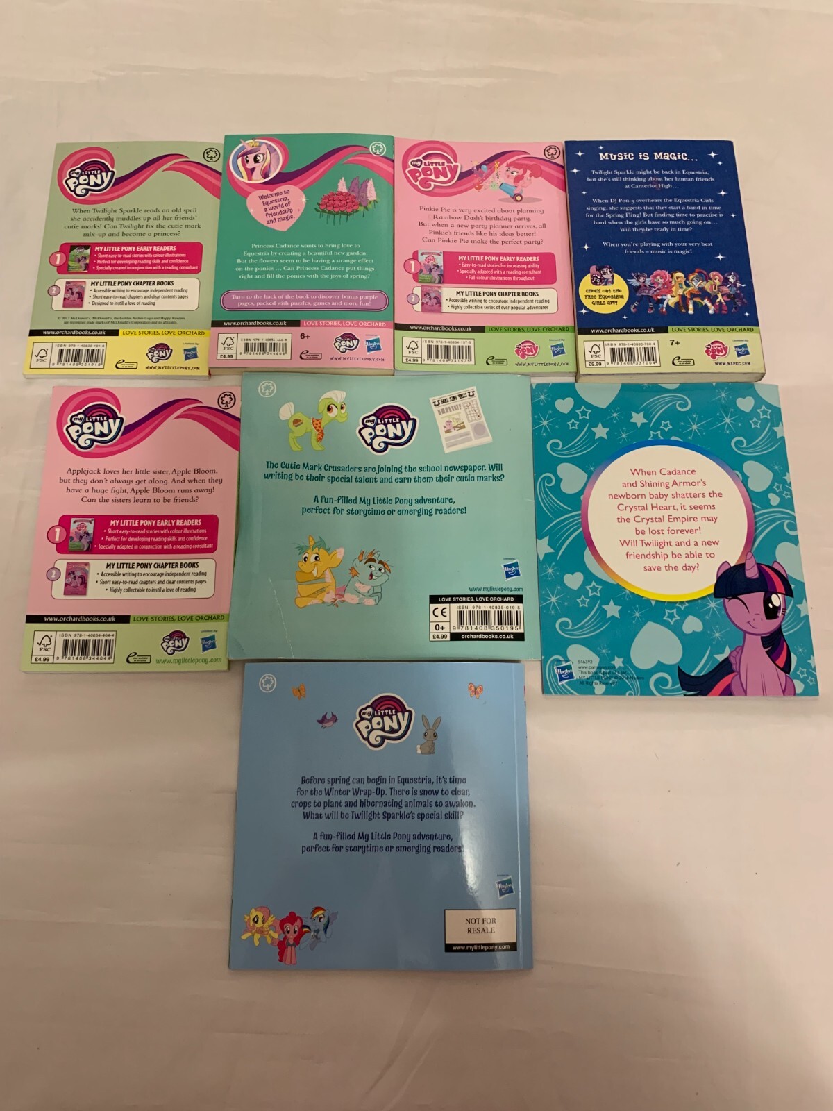 8x Mixed My Little Pony Books Applejack's Sister Surprise Secret of ...