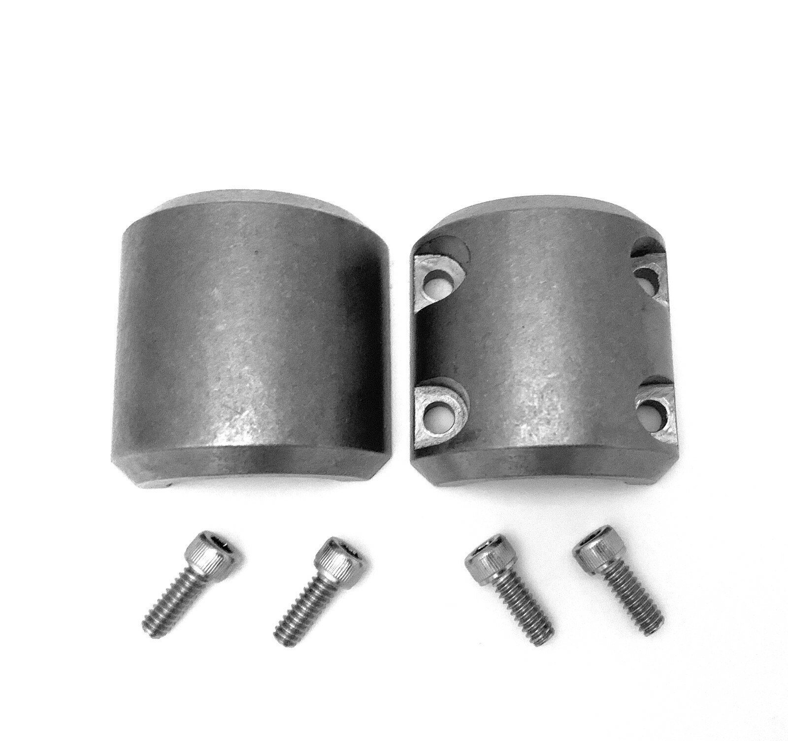 2 Steel bolt on pipe tube clamps 1" universal roll cage mount cage bung ...