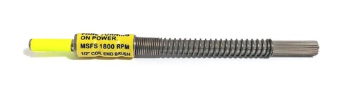 1/2'' Coil Spring Brush .014 CS Wire 1/4'' Shank (Pack of 10) 82944 ...