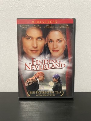 Finding Neverland DVD Johnny Depp Kate Winslet Widescreen Movie Peter ...