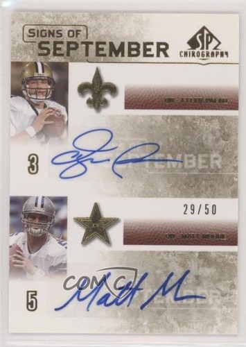 2007 SP Chirography - Signs of September Dual Autographs Tyler Palko ...