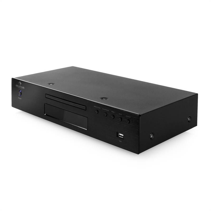 LUXUS HIFI CD MP3 PLAYER GEBÜRSTETE EDELSTAHL FRONT COAX OPTICAL OUTPUT ...