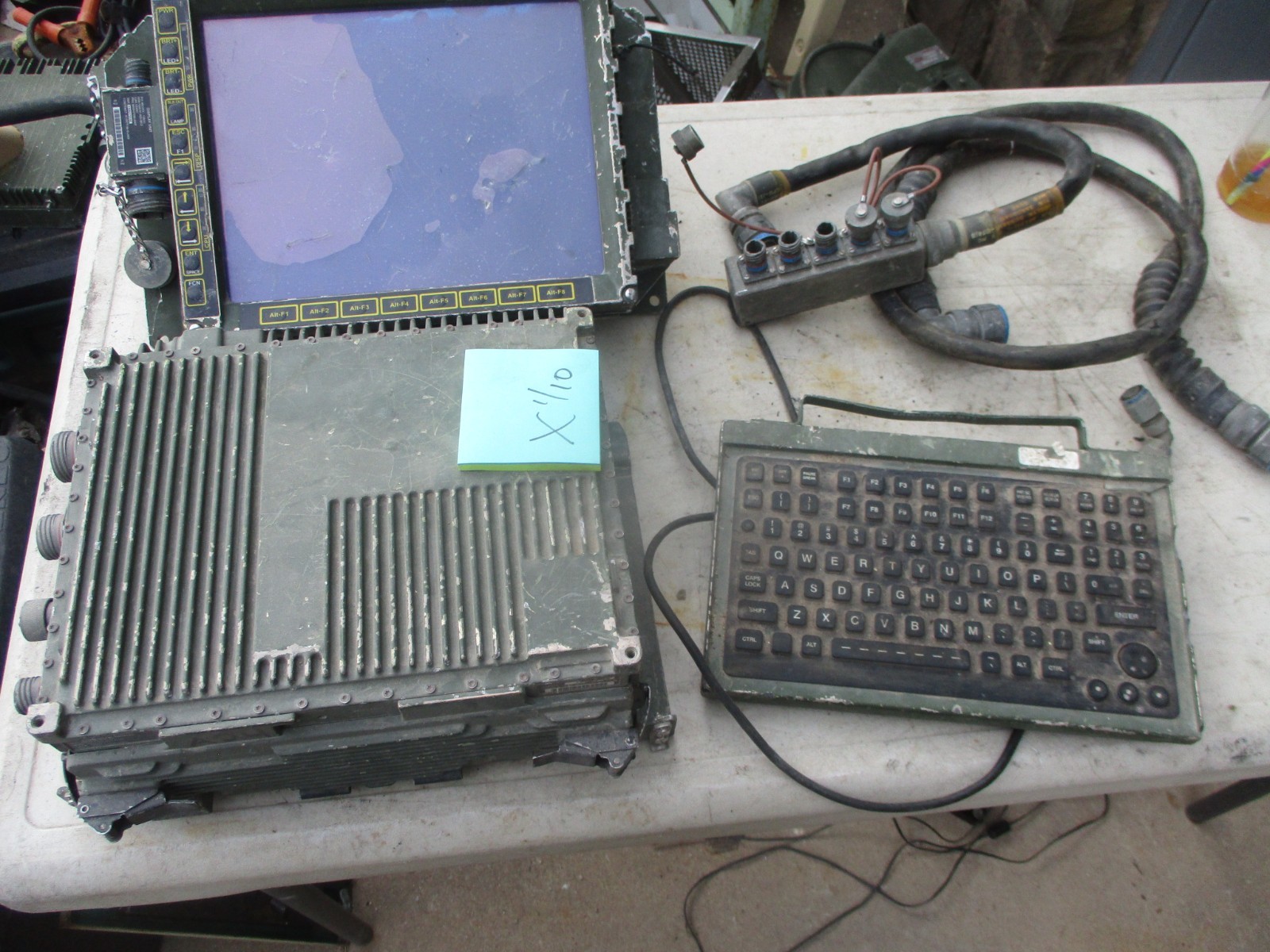 Used Blue Force Tracker BFT System (Computer, Screen, Keyboard, 2 ...