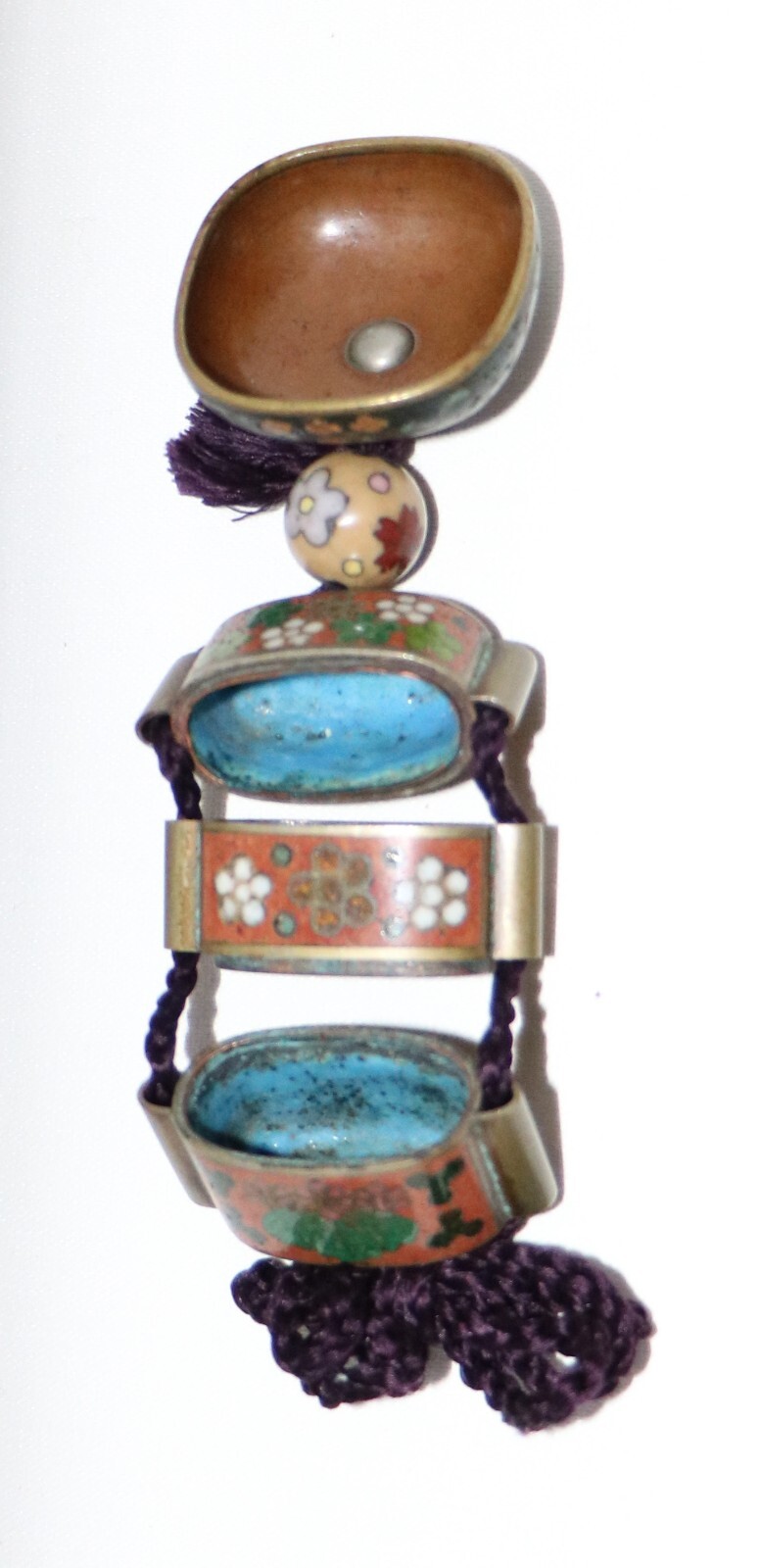 Rare Japanese Cloisonne Enamel Inro - Associated Set | eBay