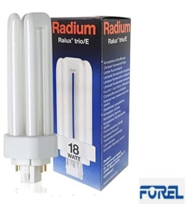 Radium Lampe Fluoreszierend Kompakt GX24Q/840/18W/ 4 Pin Licht ...