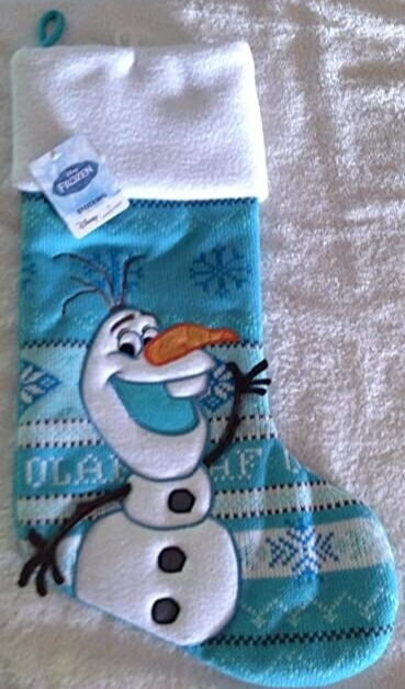 LAST, NEW 21" Inch DISNEY OLAF FROZEN Knit Christmas Stocking ...