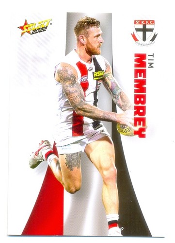 2022 AFL Select Footy Stars Common card 148 Tim Membrey - St Kilda ...