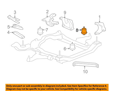 GM OEM 09-17 Acadia Limited Engine Trans Mounting-Trans Mount 84006114 ...