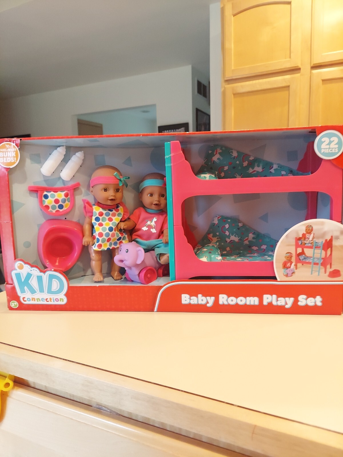 Kid Connection Baby Doll Room Play Set, Brown Eyes, Dark Skin Tone | eBay