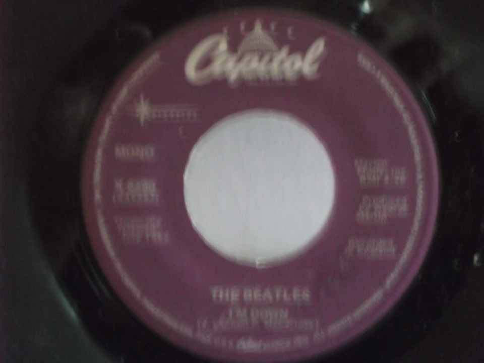 The Beatles,Capitol,"HELP!",US,7" 45,reissue,Purple labels,MONO, 1965 ...