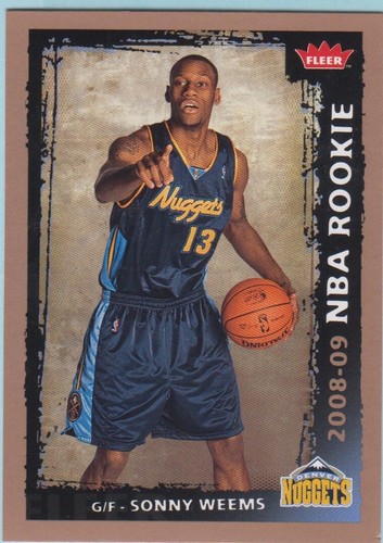 WEEMS Sonny # 233 ROOKIE carte basket fleer 2008-09 basketball NBA | eBay