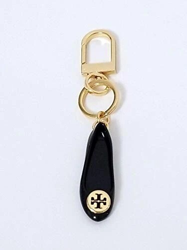 NWT $129 Tory Burch Daisy Ballet Flat Black Shoe Key Chain Keychain Bag ...