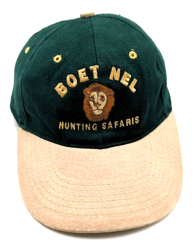 BOET NEL HUNTING SAFARIS (NAMIBIA) hat green / brown adjustable cap | eBay
