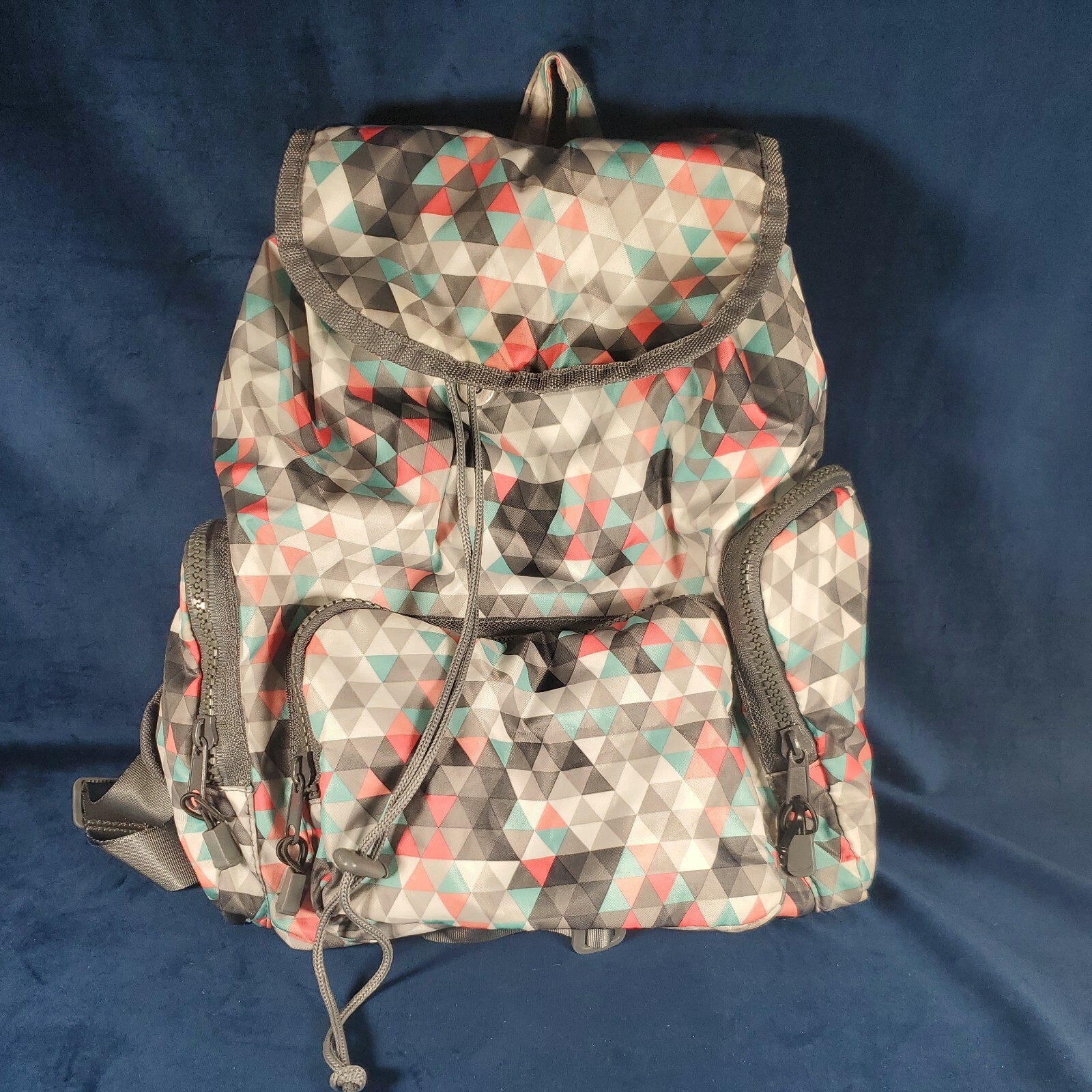 Backpack Triangle Pattern Bag Women Girls Clean! Geom… - Gem