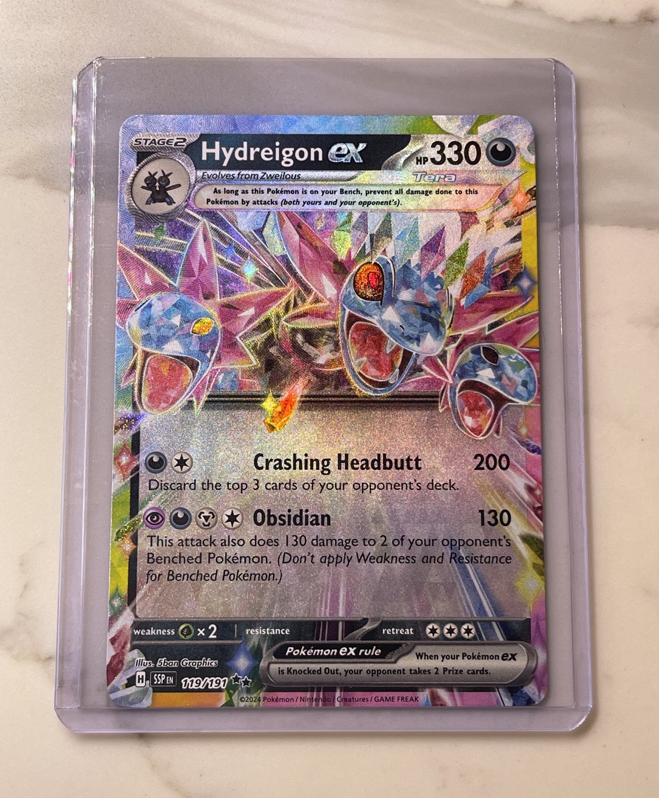 Hydreigon EX 119/191 Surging Sparks Tera Rare Card Pokémon TCG NM | eBay