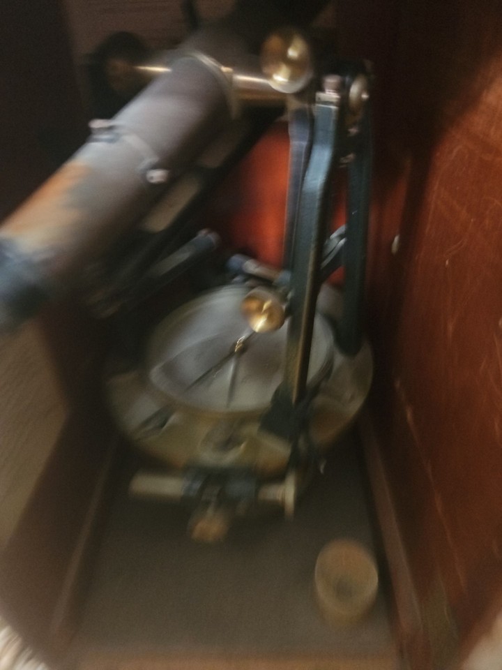 Vintage Buff And Buff Engineer Surveyor Transit In Orginal Wooden Case ...