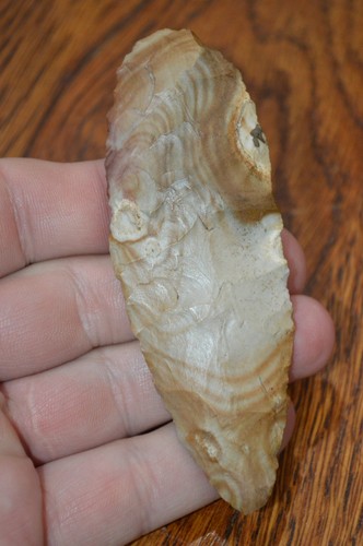 Colorful Tan & Gray Chert Woodland Blade Hughes Co, Oklahoma 3.15/16 x ...