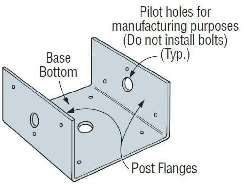 Simpson Strong-Tie BC60 6 x Post Base 10 Pk | eBay