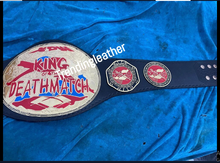 New XPW King of the Deathmatch Wrestling Championship Belt Replica Zinc ...
