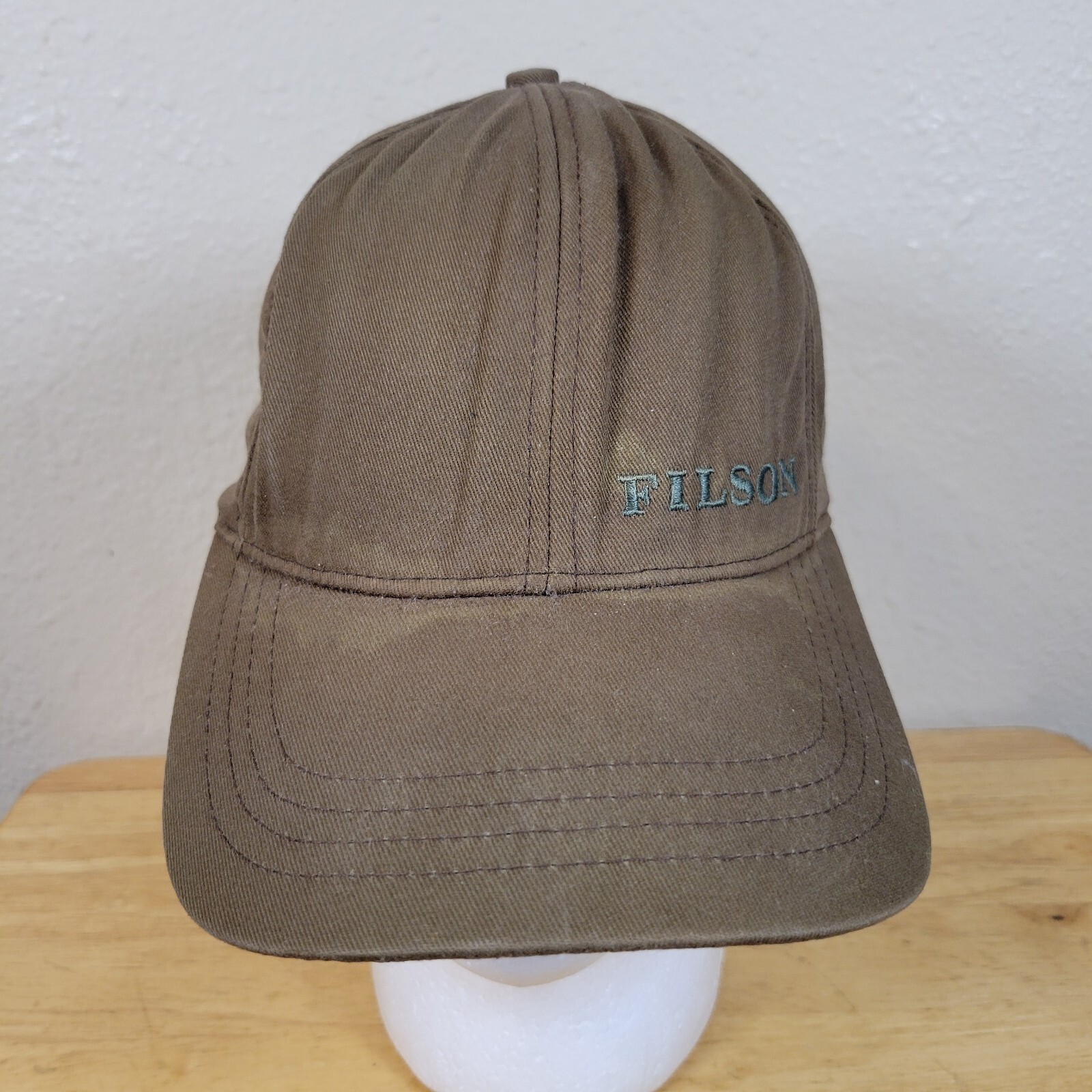 Vintage CC Filson Logger Oil Tin Cloth Wax Cap Hat Br… - Gem