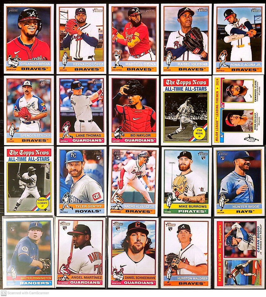 (40) 2025 Topps Heritage Lot MLB Baseball Cards Collection Rookies ...
