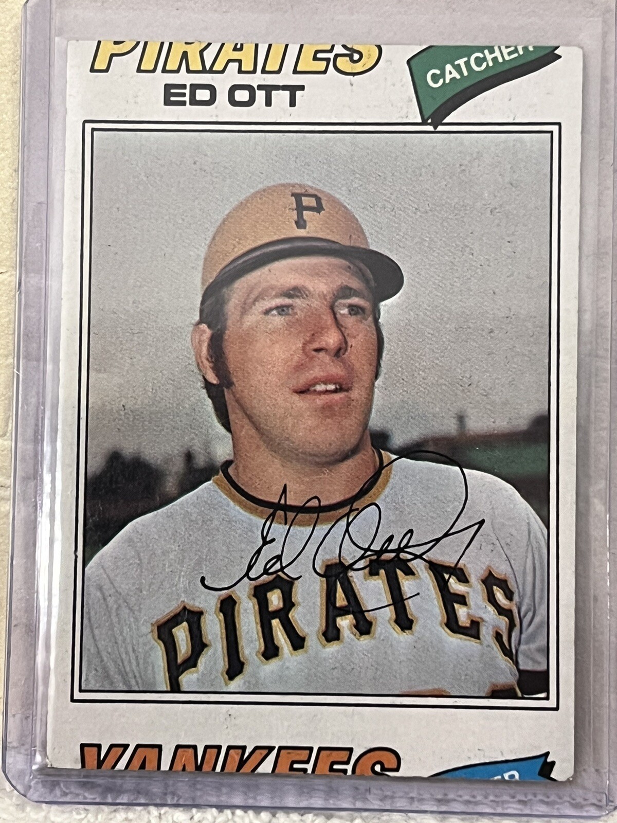 1977 Topps Baseball Rare Error Ed Ott Card #197(major cutting error) | eBay