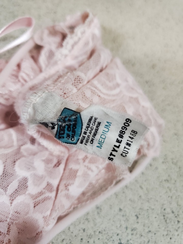 DARLiNG ViNTAGE TOSCA PiNK FRiLLY RUFFLED LACE TEDDY BODYSUiT ROMPER W ...