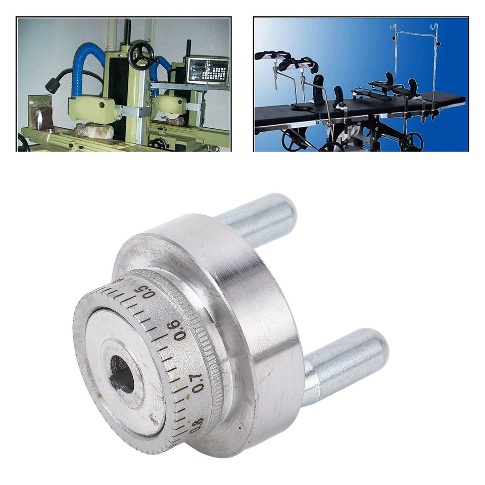 Mini Lathe Hand Wheel With Handle Crank Aluminum Alloy 50mm 2in 0‑1mm ...