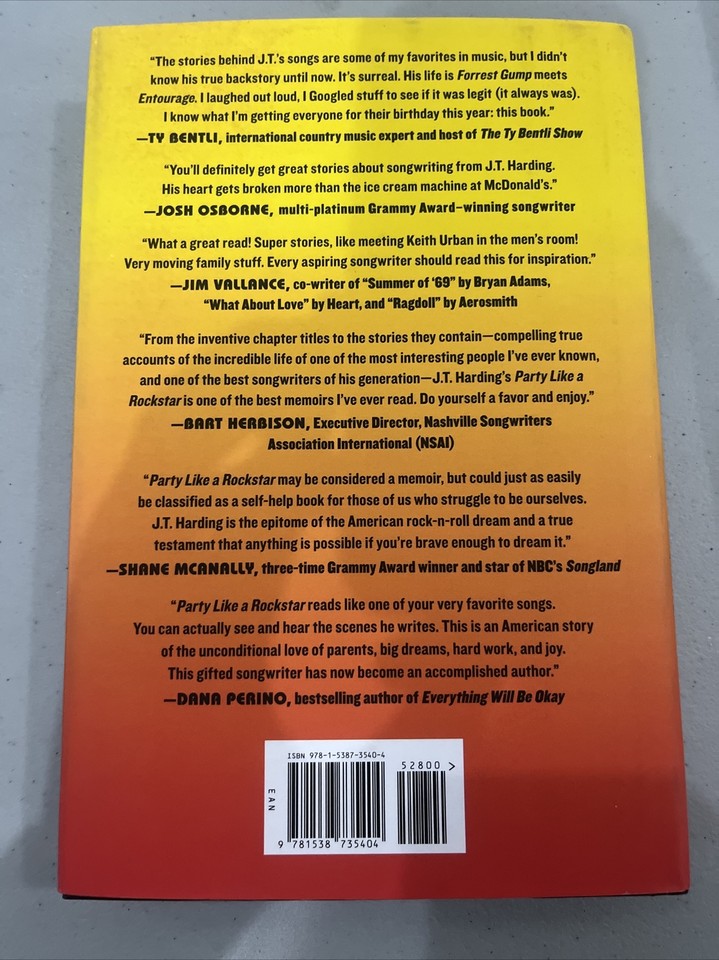 Party Like a Rockstar , by J.T. Harding (Hardcover) 9781538735404| eBay
