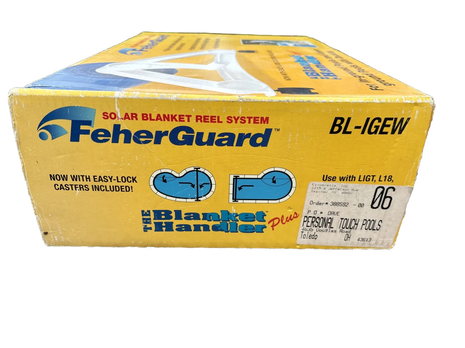 Feherguard Fg-bh Blanket Handler Reel Ends Only for in Ground Pools for ...