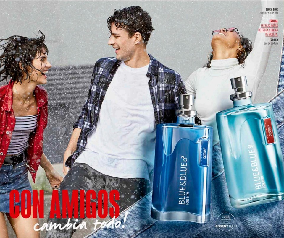 Cyzone Blue & Blue For Her, Fresh Floral & Frutal Eau de Perfume, 2.5 ...