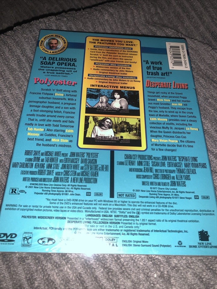 JOHN WATERS - John Waters Collection #2: Polyester/ Desperate Living (2 ...