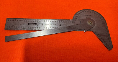 Craftsman 9-4026 Rule Gage Square Protractor Drill Point Gage Center ...