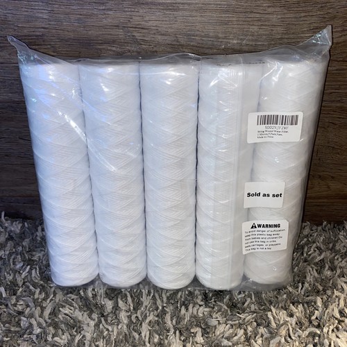 🔥5 PACK🔥 Micron 10"x2.5" String Wound Whole House Water Filter ...