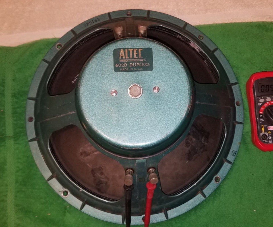 ALTEC 602D, hf not working, good core for 803/416A woofer recone, but ...