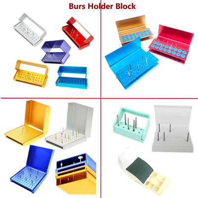 Dental Burs Holder FG/RA diamond bur Block Holders Autoclavable Box ...