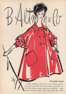 1961 B Altman: The Pink Cloud Vintage Print Ad | eBay