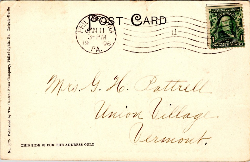 Postcard Philadelphia Pennsylvania - Old Fisher House Germantown - 1906 ...